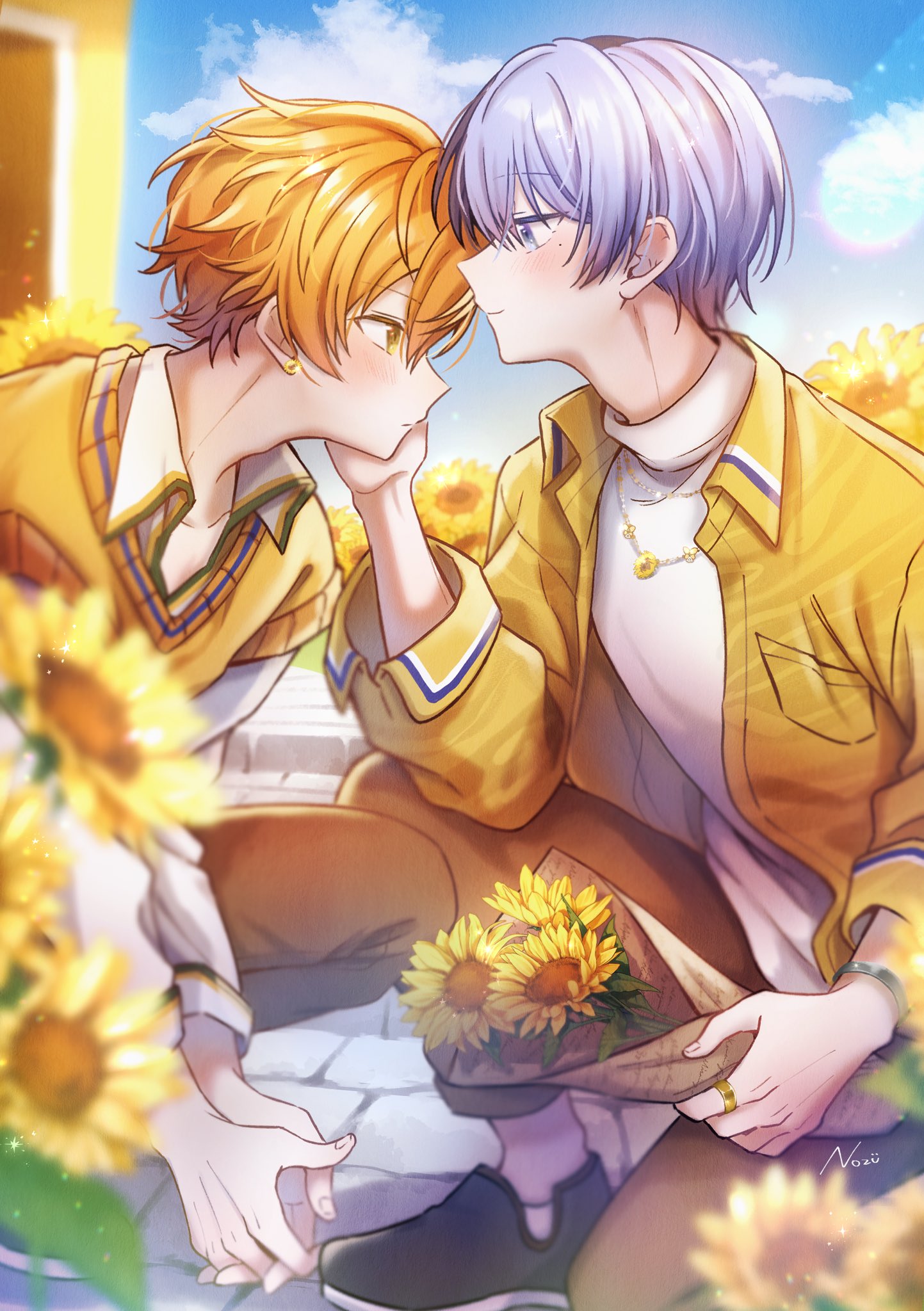 shinonome akito and aoyagi touya (project sekai) drawn by nozu63 | Danbooru