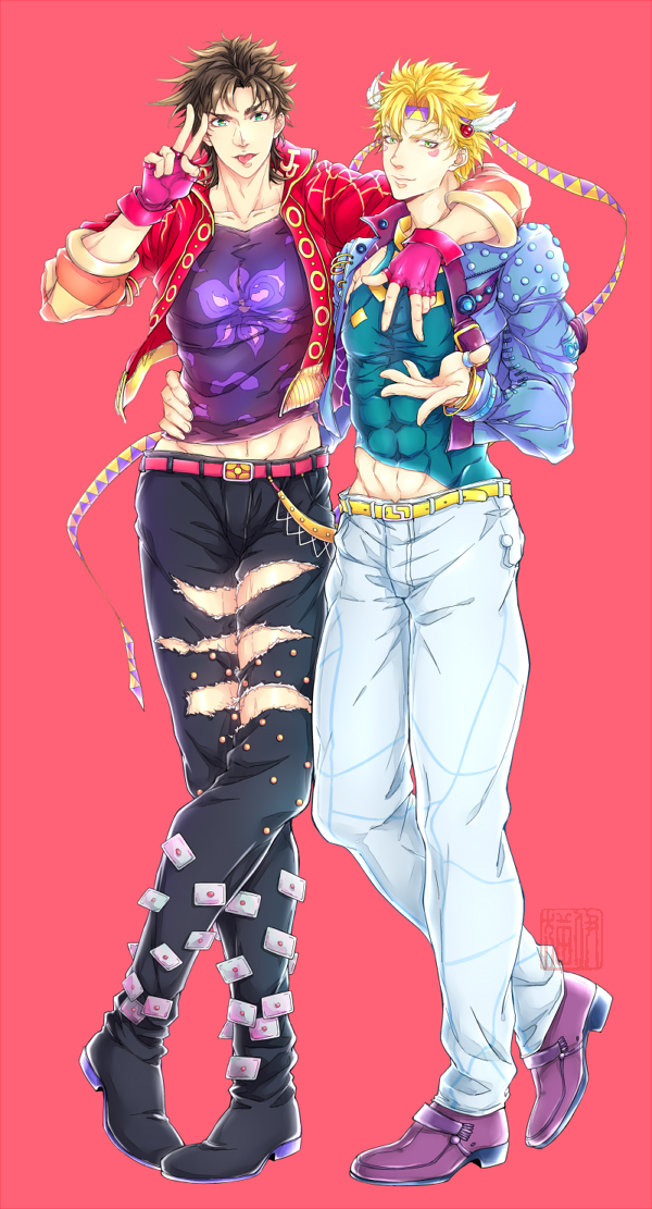 Joseph Joestar Joseph Joestar And Caesar Anthonio Zeppeli Jojo No