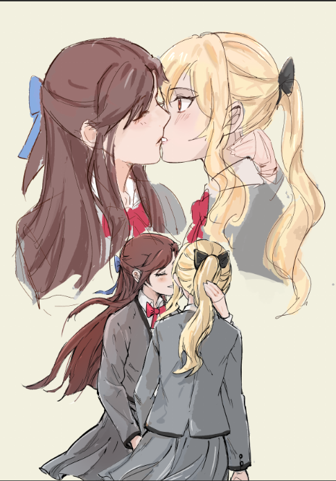 Saijou Claudine And Tendou Maya Shoujo Kageki Revue Starlight Drawn