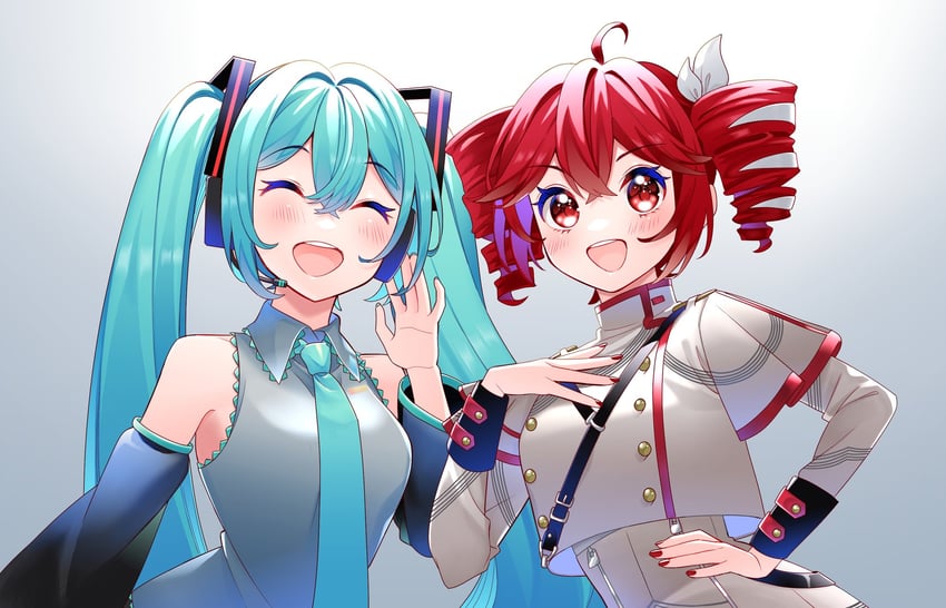 Hatsune Miku Kasane Teto And Kasane Teto Vocaloid And 2 More Drawn