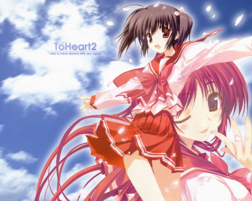 Kousaka Tamaki And Yuzuhara Konomi To Heart 2 Drawn By Mitsumi Misato