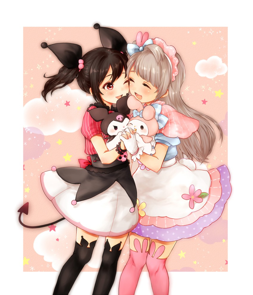Yazawa Nico Minami Kotori My Melody And Kuromi Love Live And 2 More Drawn By Ponpeipp