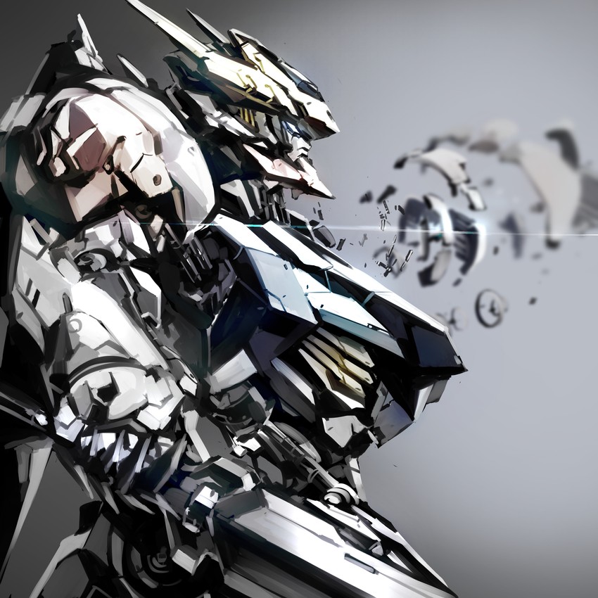 Gundam Barbatos And Gundam Barbatos Lupus Gundam And 1 More Drawn By Shimoguchitomohiro