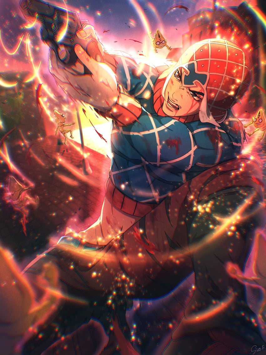Guido Mista And Sex Pistols Jojo No Kimyou Na Bouken And 1 More Drawn By Watawatanrsiroraku