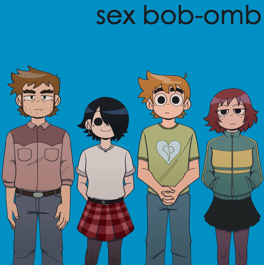 Scott Pilgrim Kim Pine Knives Chau And Stephen Stills Scott Pilgrim And 3 More Drawn By