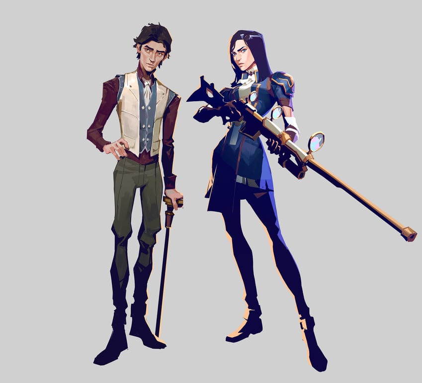 Caitlyn Arcane Caitlyn Viktor And Arcane Viktor League Of Legends