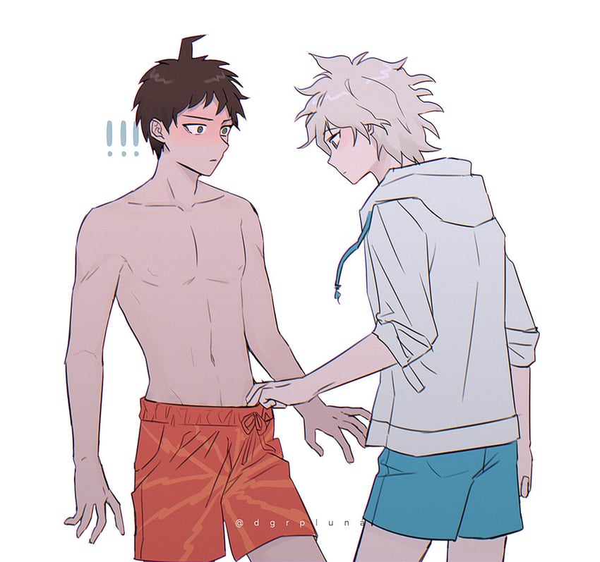 Komaeda Nagito And Hinata Hajime Danganronpa And 2 More Drawn By