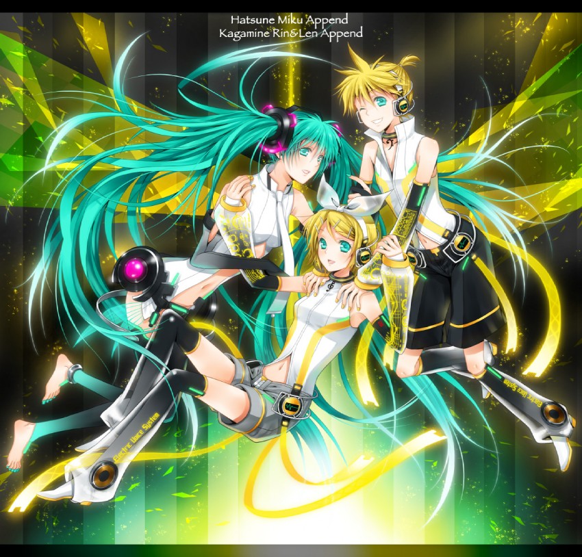 Hatsune Miku Kagamine Rin Kagamine Len Hatsune Miku Kagamine Len And 1 More Vocaloid