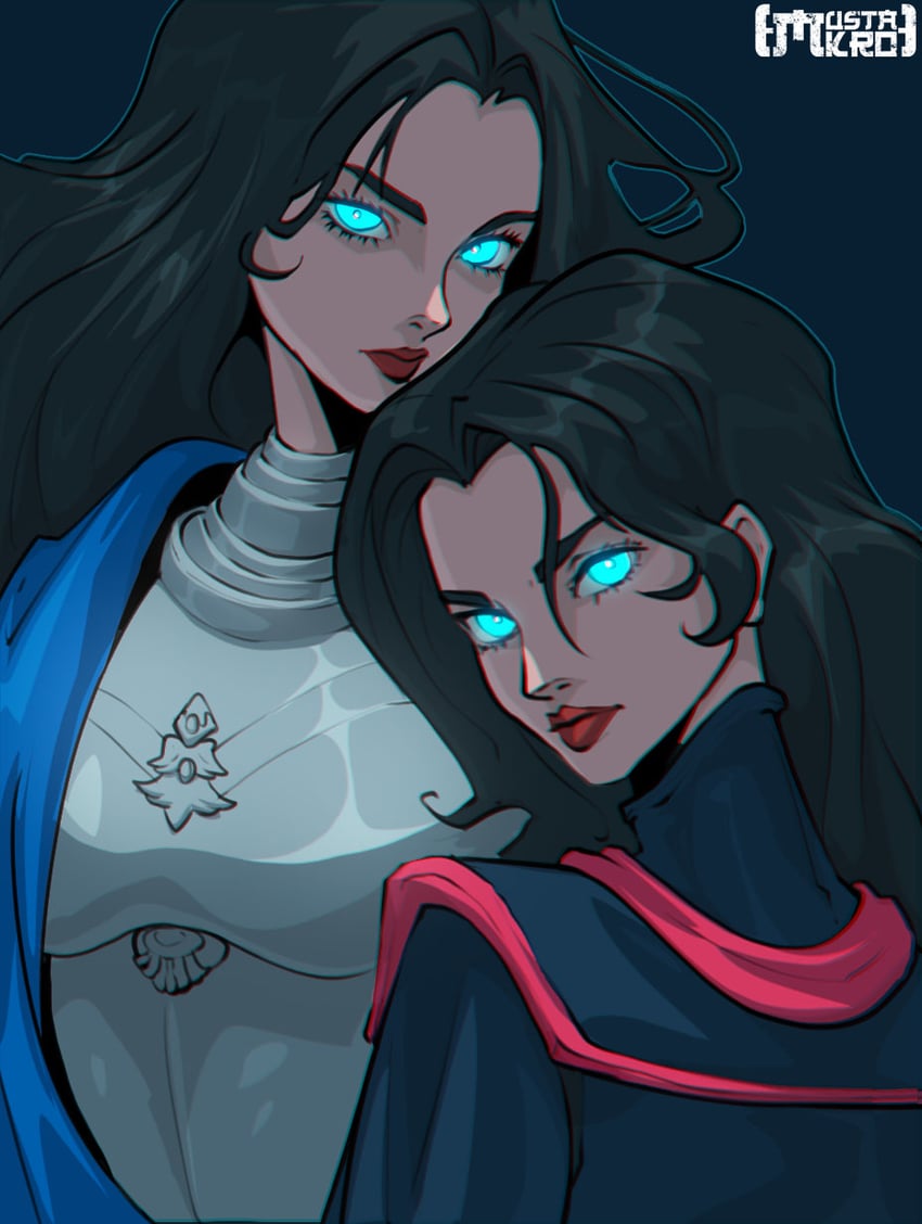 Rennala Queen Of The Full Moon And Rellana Twin Moon Knight Elden Ring And 1 More Drawn By