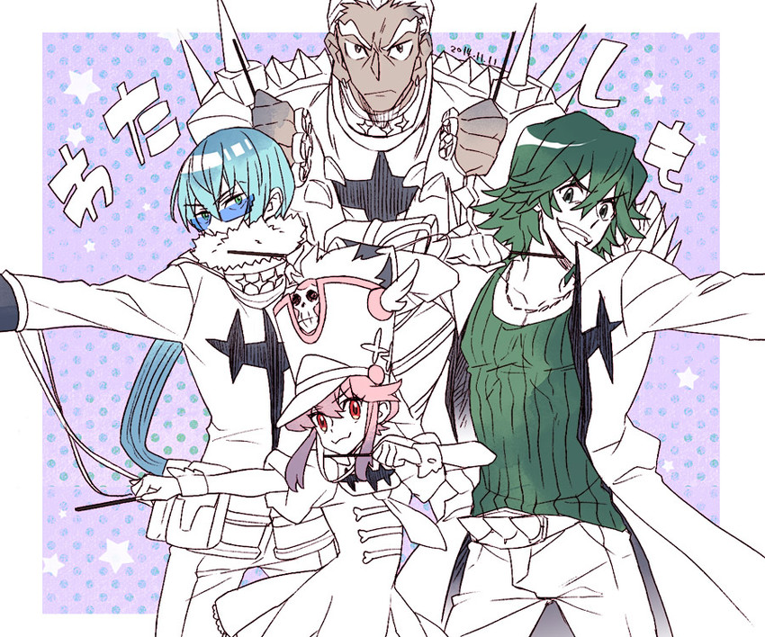 Jakuzure Nonon Gamagoori Ira Sanageyama Uzu And Inumuta Houka Kill La Kill Drawn By Kuma