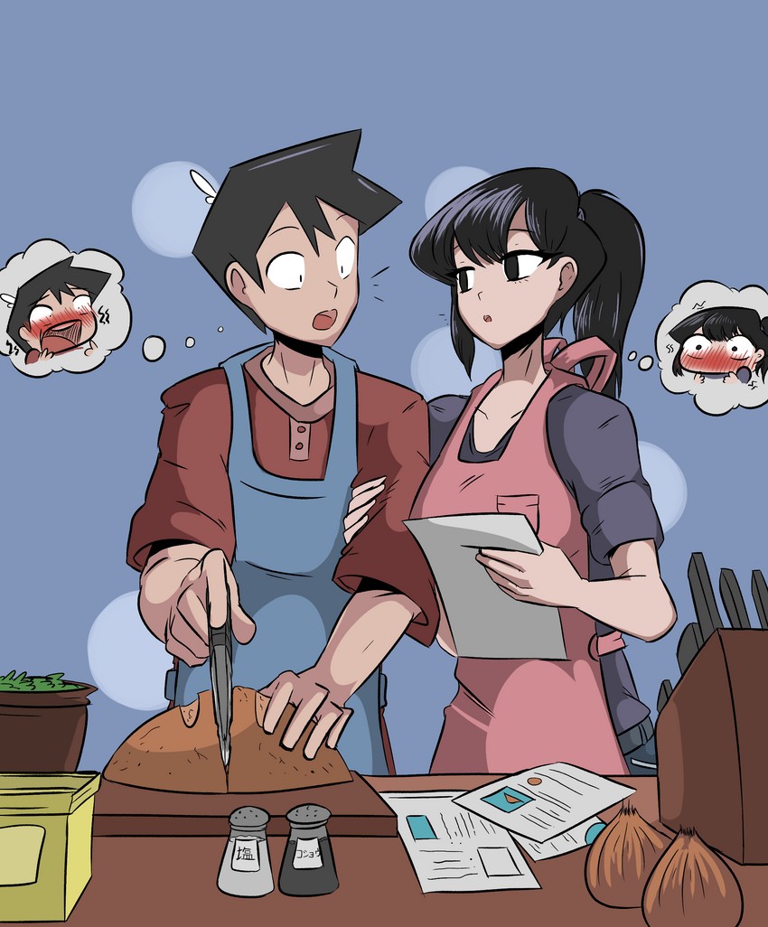 Komi Shouko And Tadano Hitohito Komi San Wa Komyushou Desu Drawn By