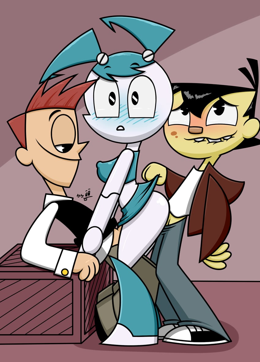 Jenny Wakeman Sheldon Oswald Lee And Brad Carbunkle My Life As A Teenage Robot Drawn By
