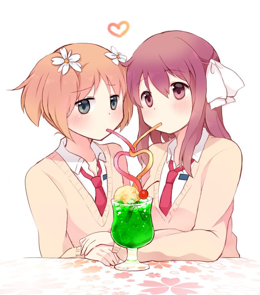 Takayama Haruka And Sonoda Yuu Sakura Trick Drawn By Tarabagani