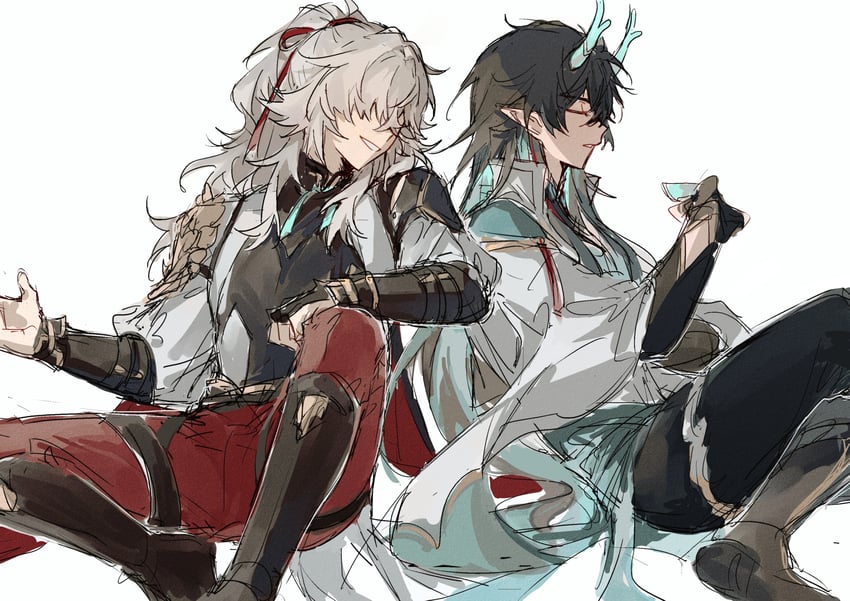 Dan Heng Jing Yuan And Dan Heng Honkai And 1 More Drawn By Ddcsddg