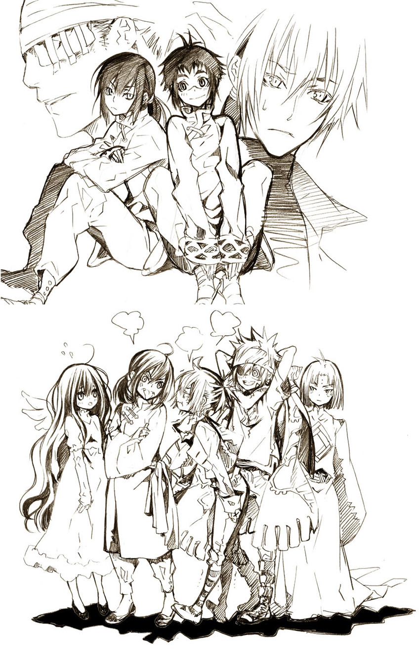 Lenalee Lee Allen Walker Kanda Yuu Lavi Howard Link And 3 More D