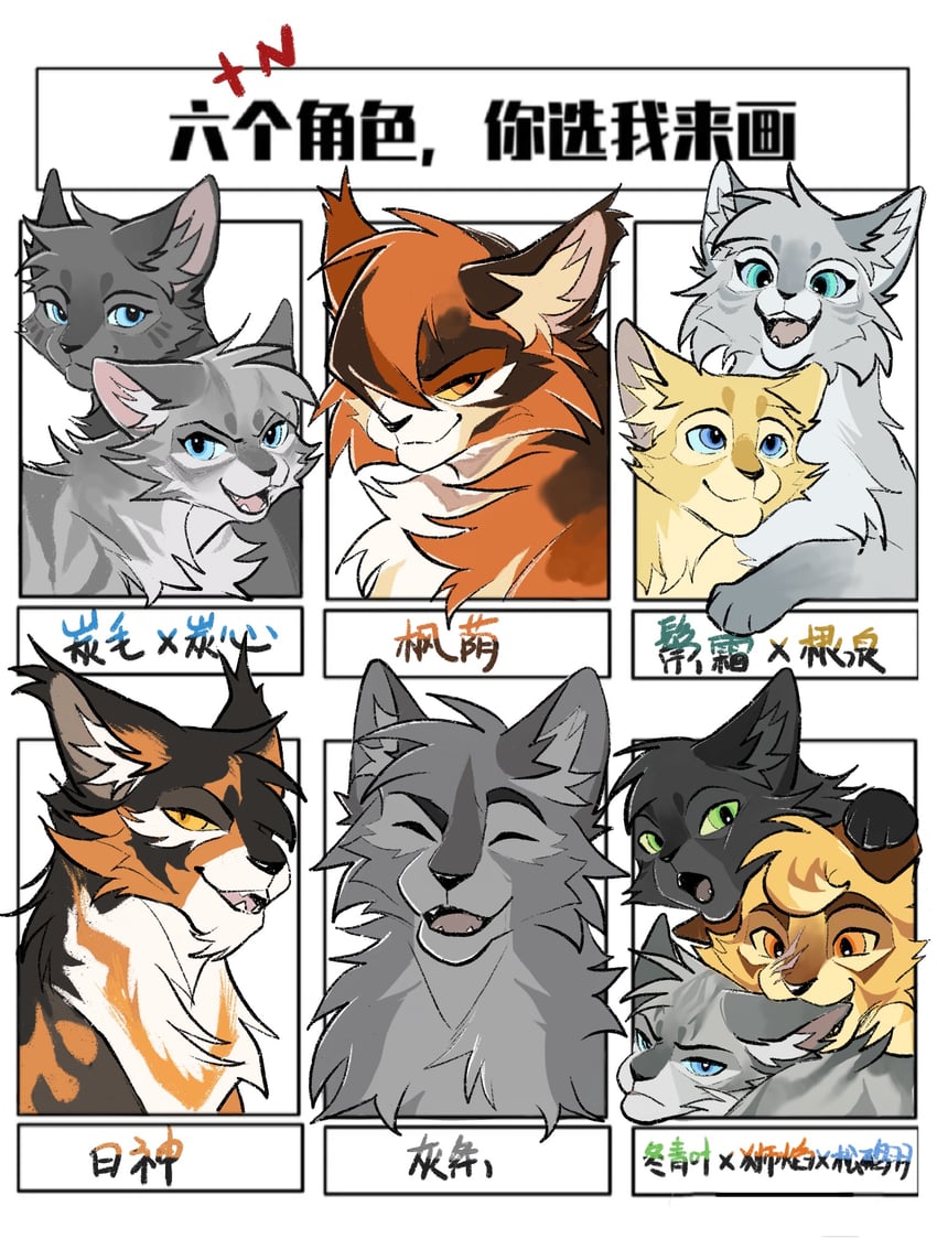Graystripe Lionblaze Jayfeather Hollyleaf Ivypool And 5 More Warrior Cats And 3 More
