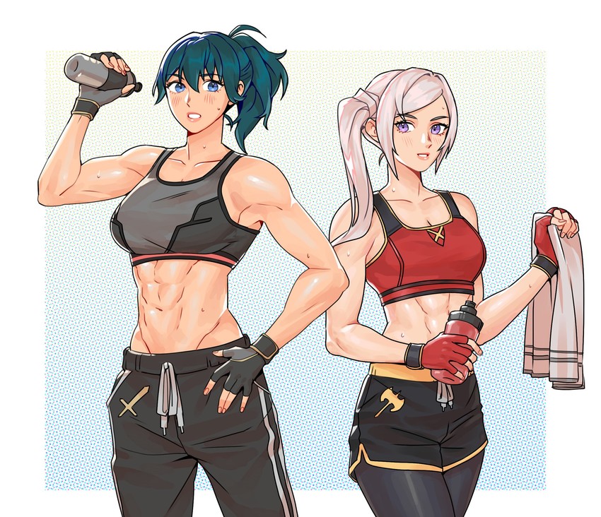 Byleth Byleth And Edelgard Von Hresvelg Fire Emblem And 1 More Drawn By Radiostarkiller