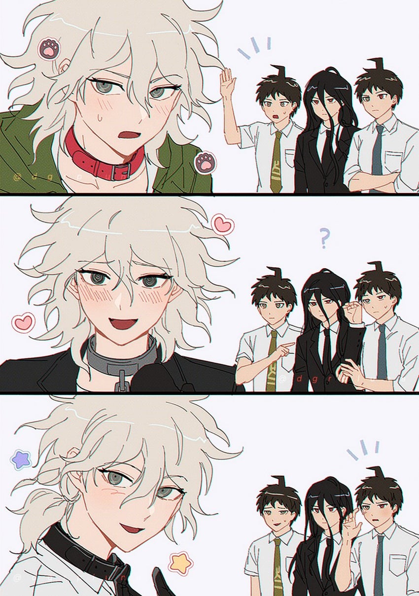 Komaeda Nagito Kamukura Izuru And Servant Danganronpa And 2 More Drawn By Boleumdgrpluna