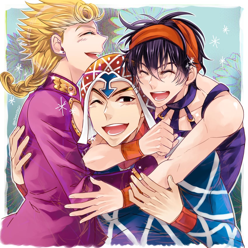 Giorno Giovanna Guido Mista And Narancia Ghirga Jojo No Kimyou Na Bouken And 1 More Drawn By