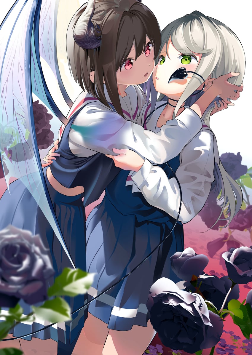 Yanagihara Fuu And Ootsu Yukiko Original Drawn By Shiratama Mochi
