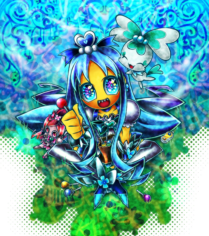 Kurumi Erika Cure Marine Cure Blossom And Coffret Precure And 1 More Drawn By Senmu0107