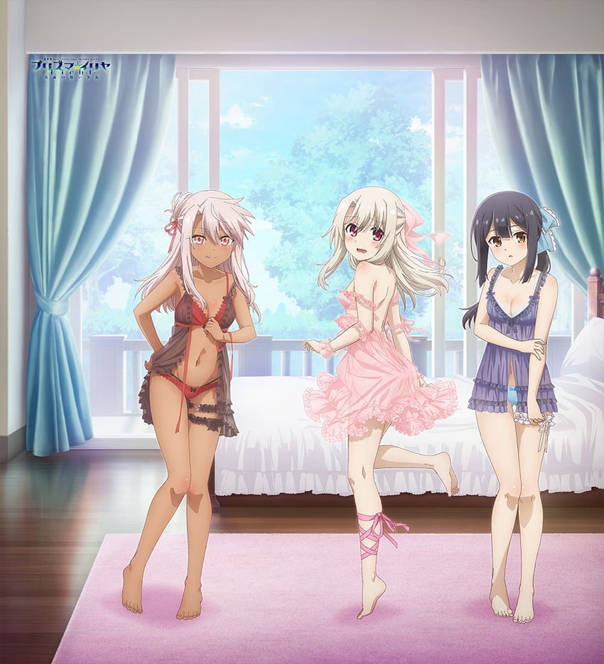 Illyasviel Von Einzbern Chloe Von Einzbern And Miyu Edelfelt Fate And 1 More Drawn By Satou