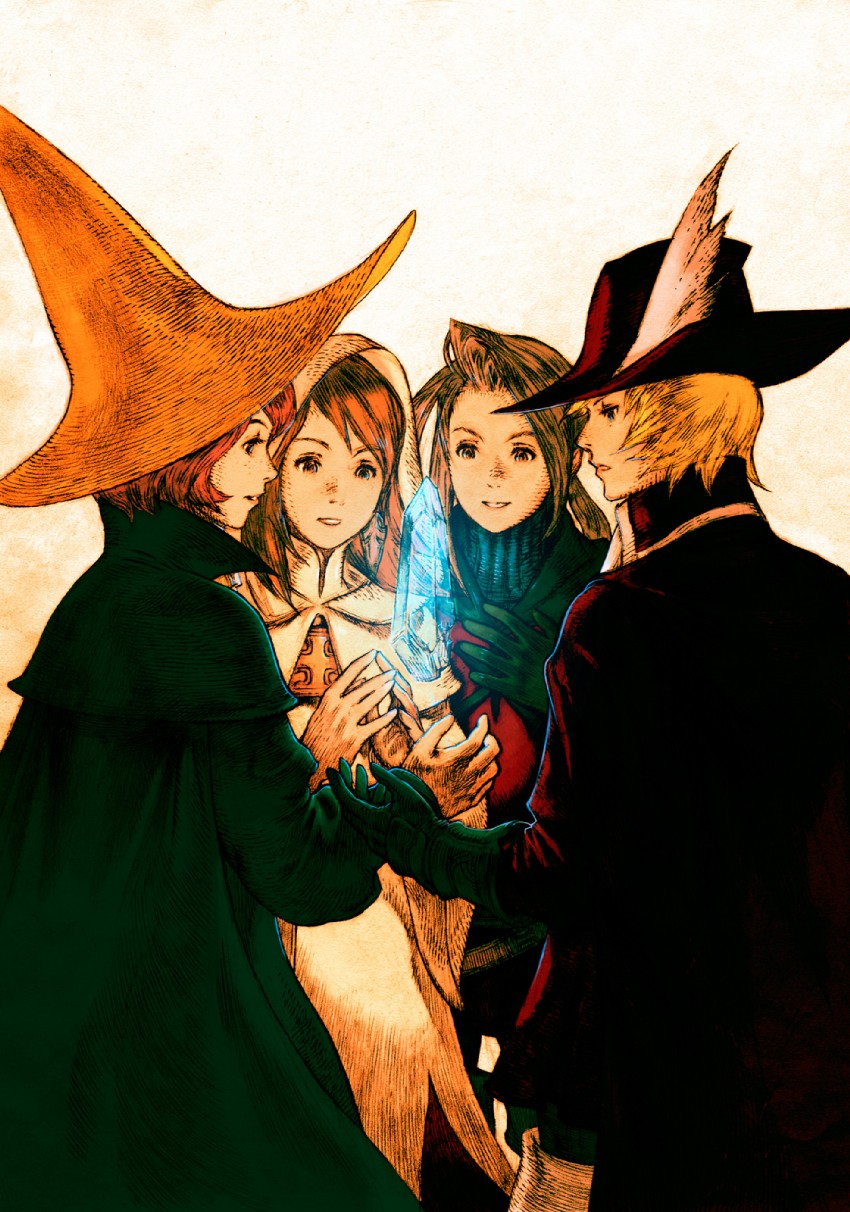 White Mage Black Mage Red Mage Warrior Refia And 3 More Final Fantasy And 1 More Drawn By