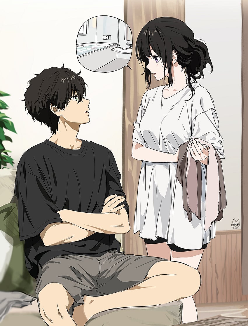 Chitanda Eru And Oreki Houtarou Hyouka Drawn By Mery Yangmalgage