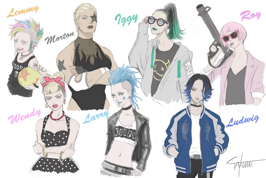 Wendy O Koopa Roy Koopa Lemmy Koopa Morton Koopa Jr Iggy Koopa And 2 More Mario Drawn