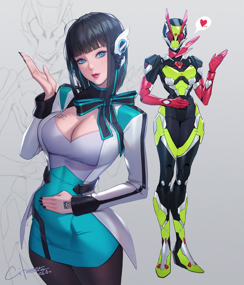 Is And Kamen Rider Zero Two Kamen Rider And 1 More Drawn By Citemer