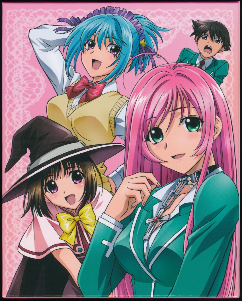 Akashiya Moka Shirayuki Mizore Kurono Kurumu Sendou Yukari And Toujou Ruby Rosariovampire