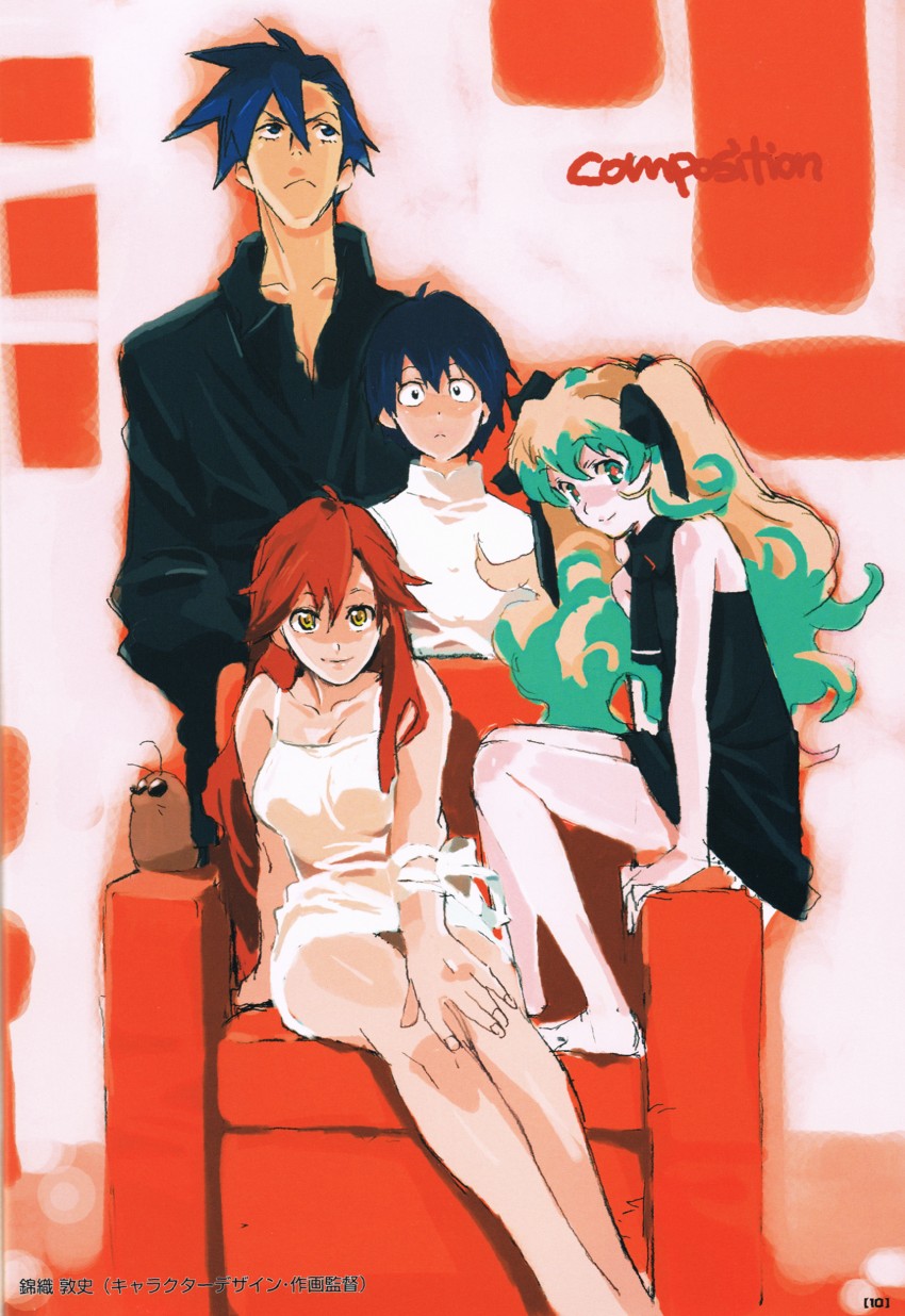 Yoko Littner Nia Teppelin Simon Kamina And Boota Tengen Toppa Gurren Lagann Drawn By