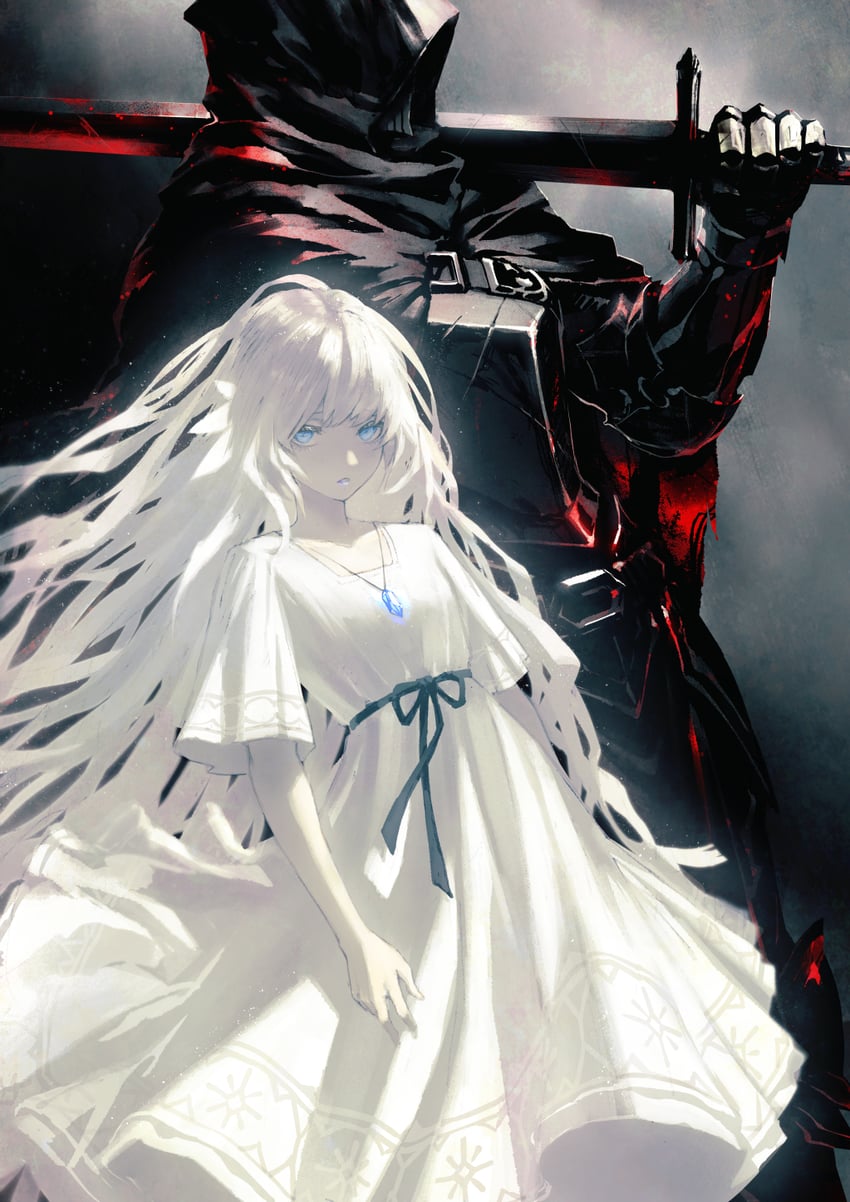 lily and umbral knight (ender lilies quietus of the knights) drawn by ...