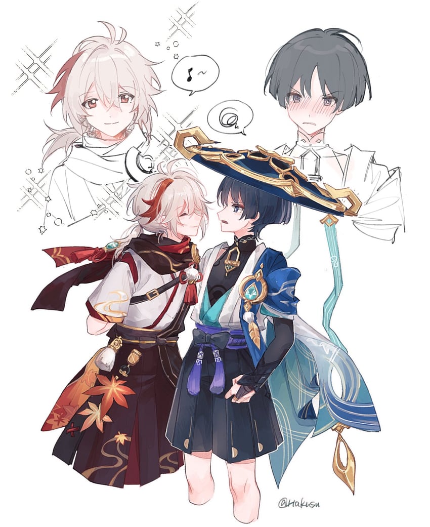 Scaramouche Kaedehara Kazuha And Wanderer Genshin 47 Off