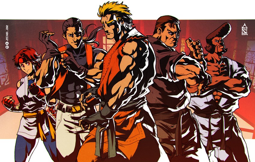 Yuri Sakazaki Ryou Sakazaki Robert Garcia Takuma Sakazaki And Marco Rodriguez The King Of