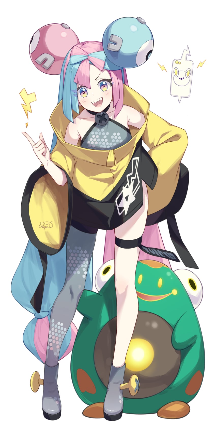 Iono Rotom Rotom Phone And Bellibolt Pokemon And 1 More Drawn By
