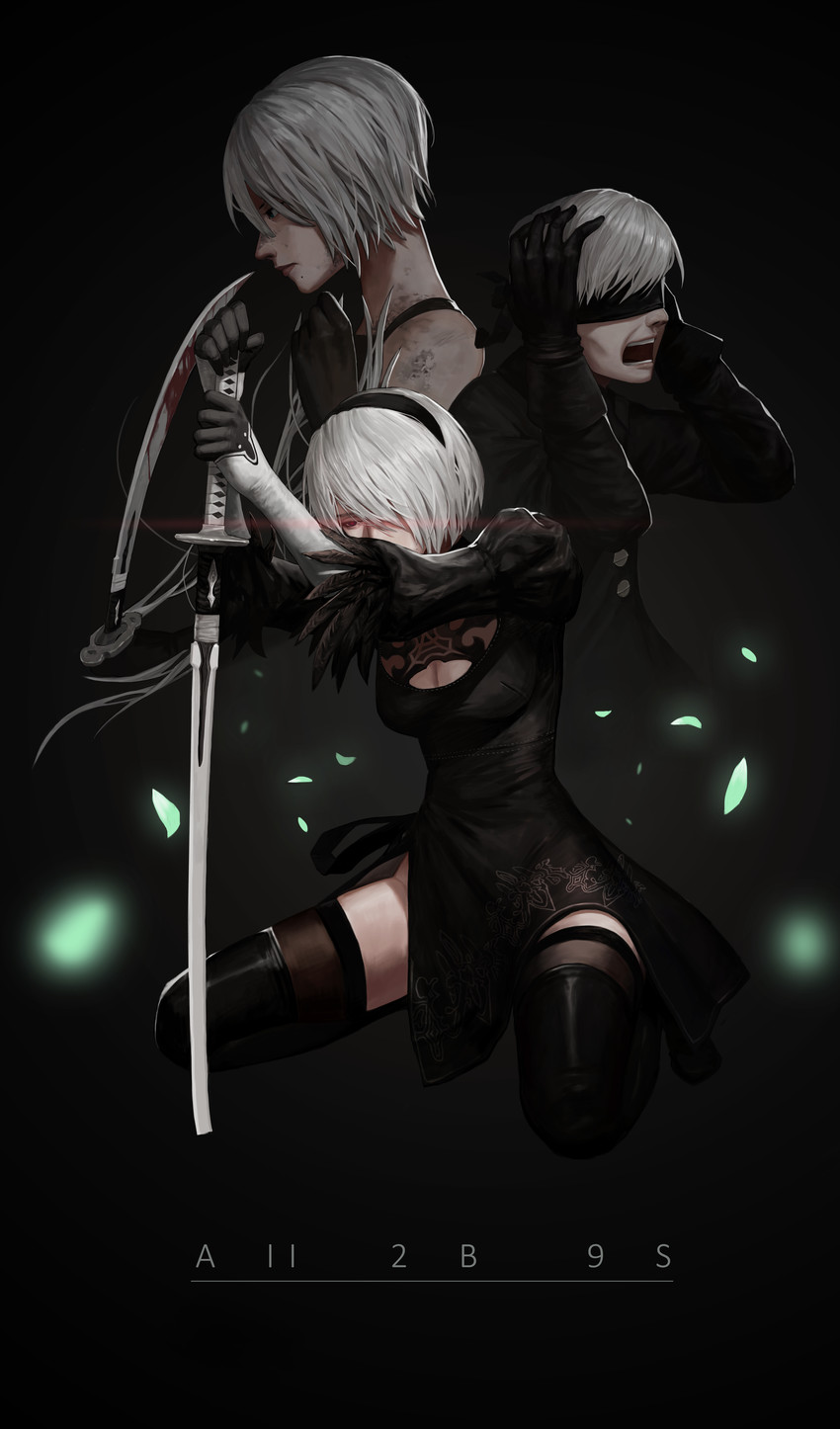 Yorha No 2 Type B Yorha No 9 Type S And Yorha Type A No 2 Nier And 1 More Drawn By