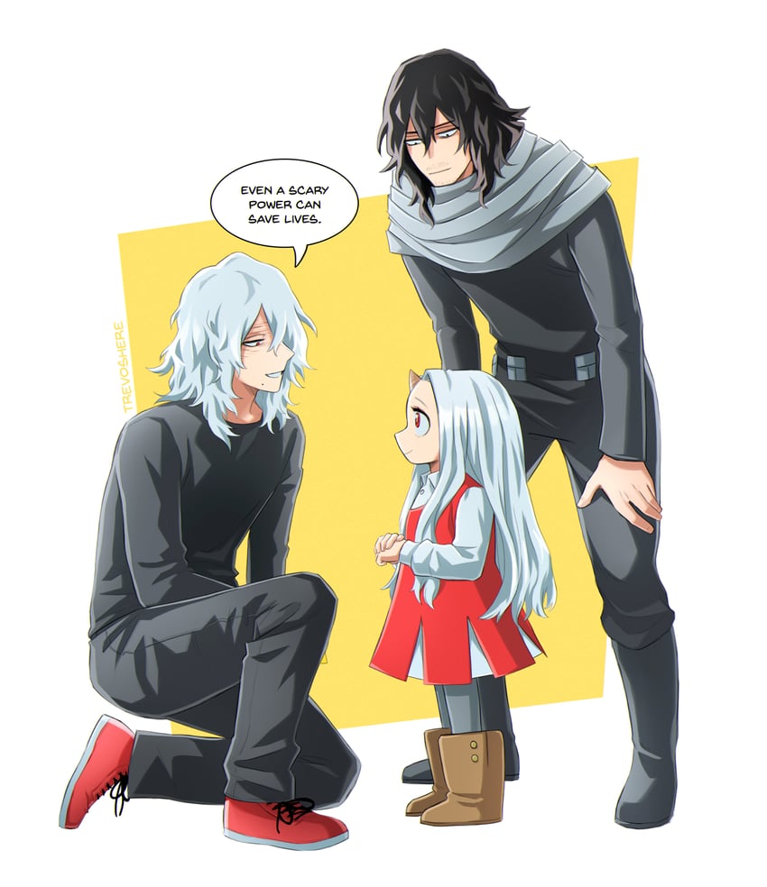 Eraser Head Shigaraki Tomura And Eri Boku No Hero Academia Drawn By Trevotrevoshere