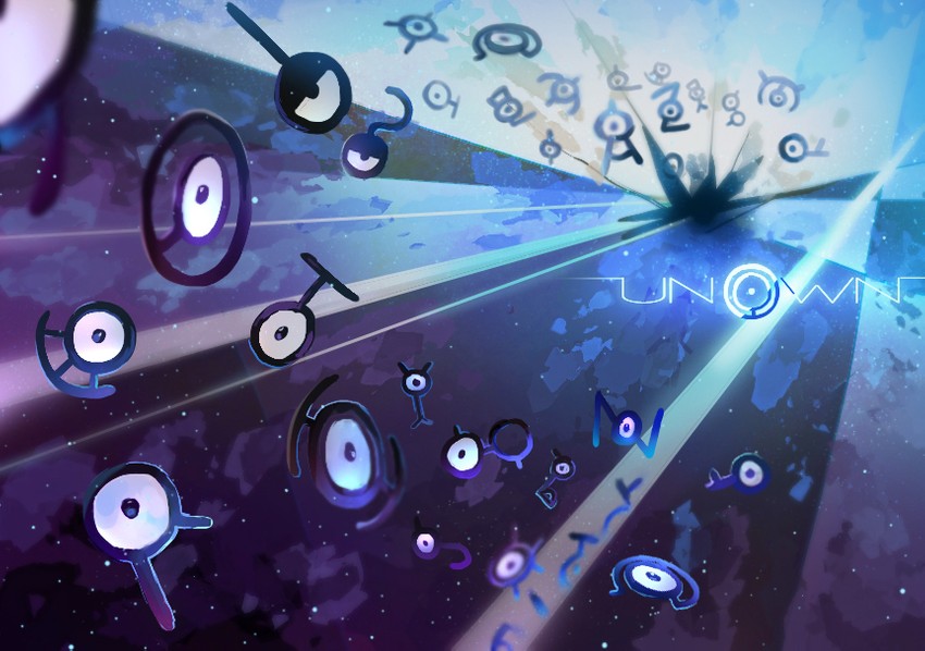 Unown Unown A Unown R Unown N Unown S And 12 More Pokemon Drawn By Nagakuraseven
