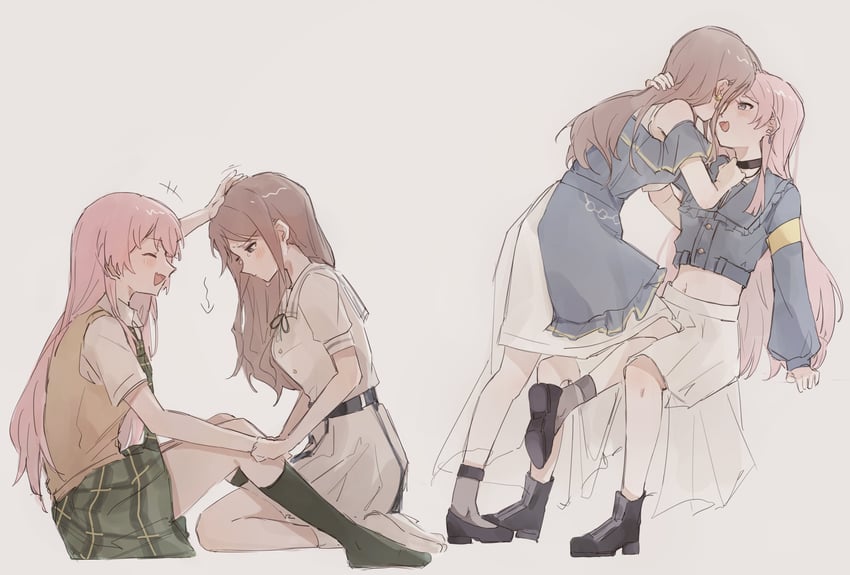 Chihaya Anon And Nagasaki Soyo Bang Dream And 1 More Drawn By Pann