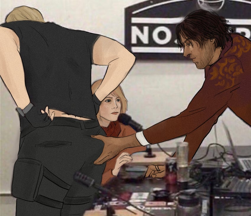 Leon S Kennedy Ashley Graham And Luis Sera Resident Evil And 2 More Drawn By Jenemangeart