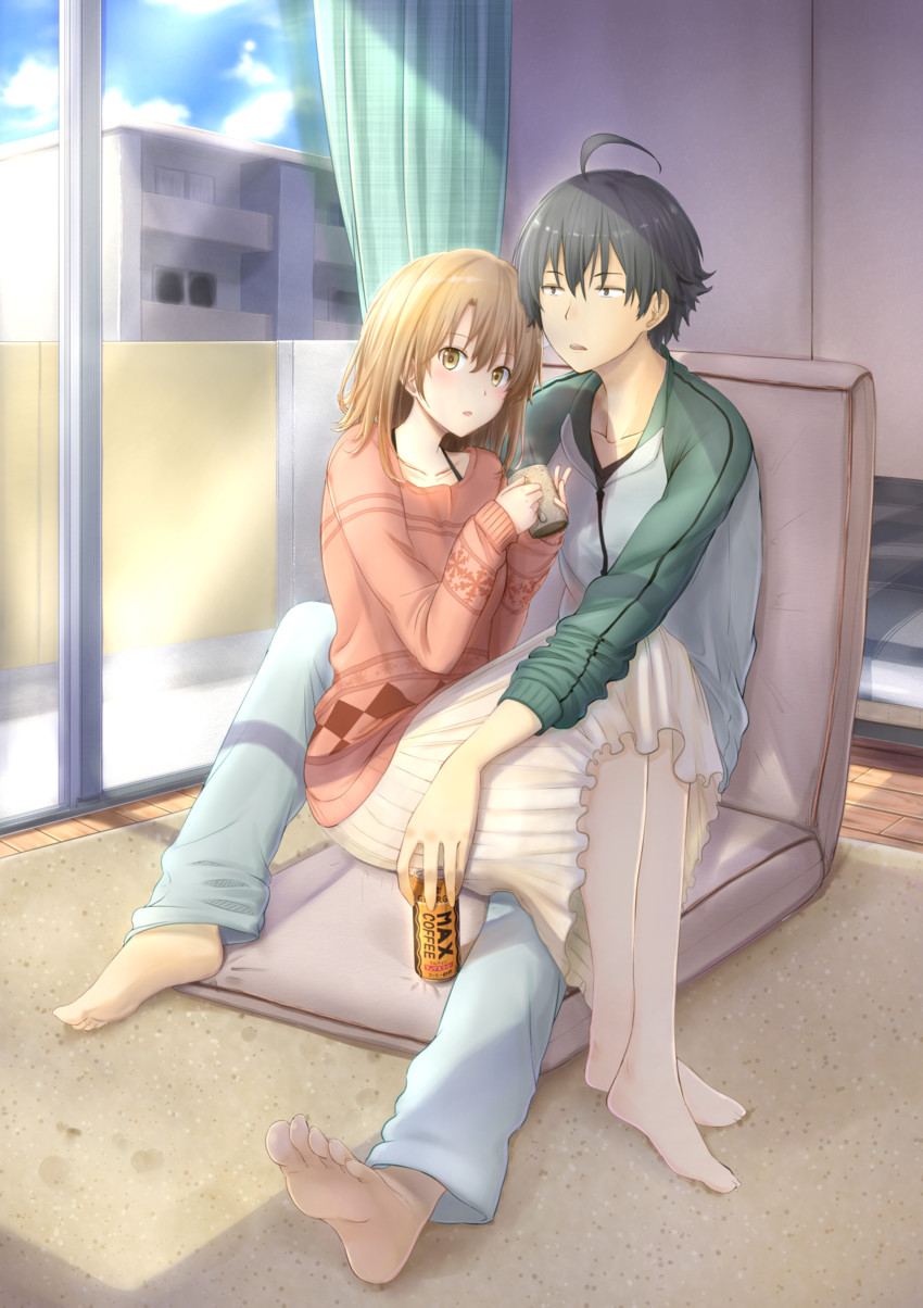 Isshiki Iroha And Hikigaya Hachiman Yahari Ore No Seishun Lovecome Wa Machigatteiru Drawn By
