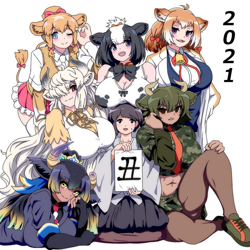 Captain Aurochs Yak Holstein Friesian Cattle Goshingyu Sama And 2 More Kemono Friends