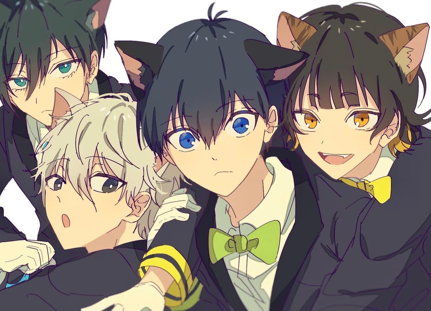 Isagi Yoichi Nagi Seishirou Bachira Meguru And Itoshi Rin Blue Lock Drawn By Mmarunn