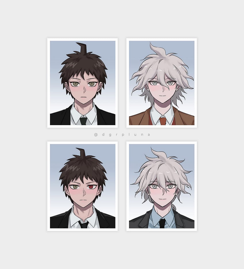 Komaeda Nagito And Hinata Hajime Danganronpa And 1 More Drawn By