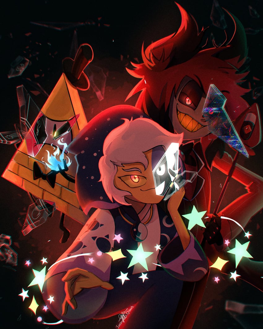 Bill Cipher The Collector And Alastor The Owl House And 2 More Drawn By Artsincroyable