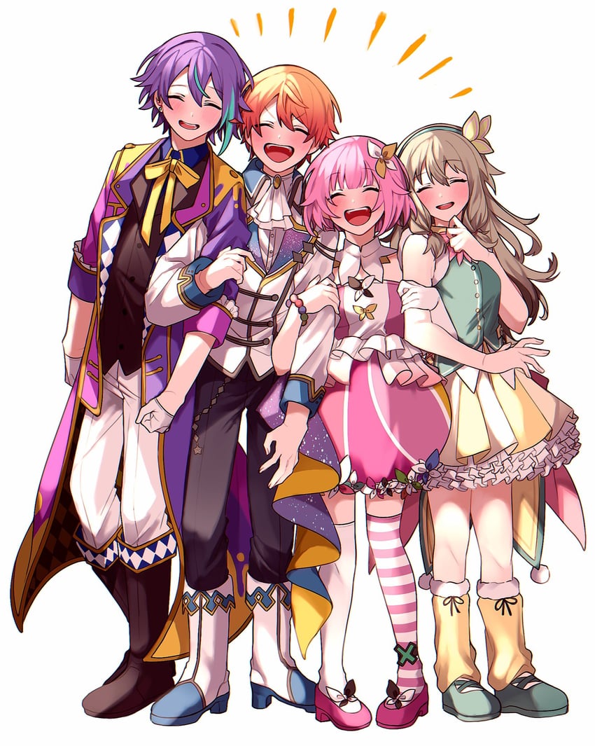 Ootori Emu Tenma Tsukasa Kusanagi Nene And Kamishiro Rui Project Sekai Drawn By Renge