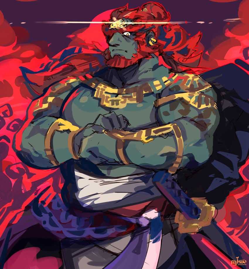 Ganondorf The Legend Of Zelda And 1 More Drawn By Graysheartart