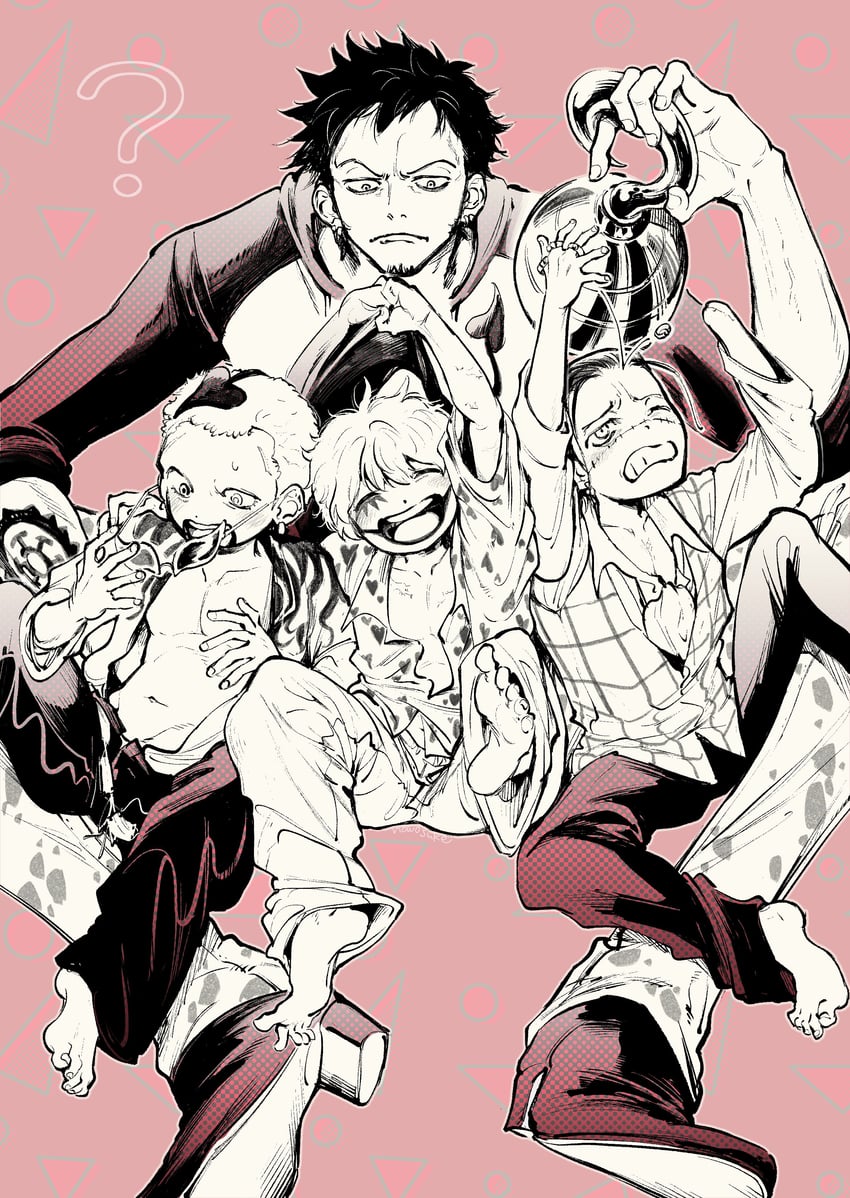 Trafalgar Law Crocodile Donquixote Doflamingo And Donquixote Rocinante One Piece Drawn By