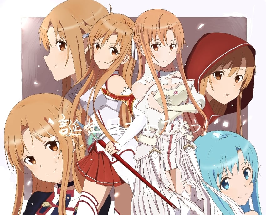 asuna, asuna, and asuna (sword art online and 4 more) drawn by gray ...